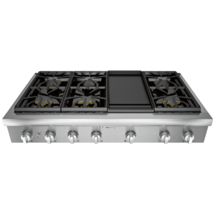 Parrilla THERMADOR Pro Rangetop 48" 6 BRNR Griddle - PCG486WD | Equipos ...